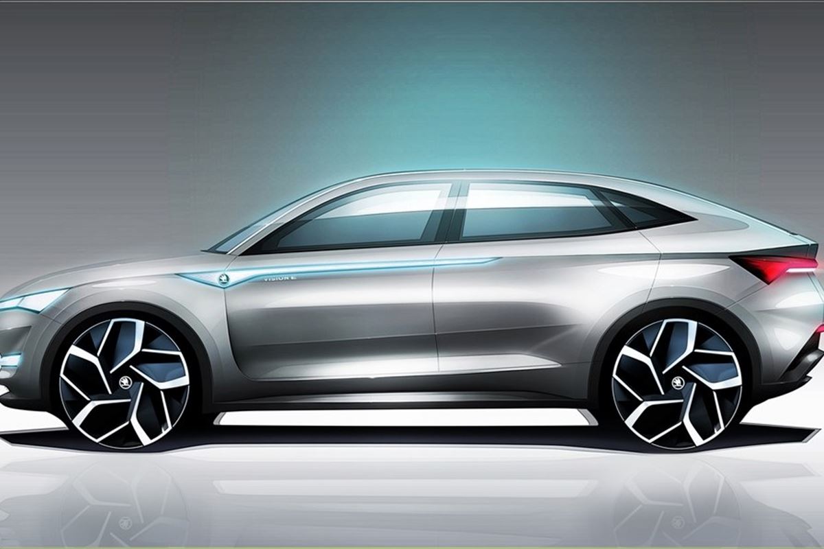 Skoda unveils all-electric Vision E | Motoring News | Honest John