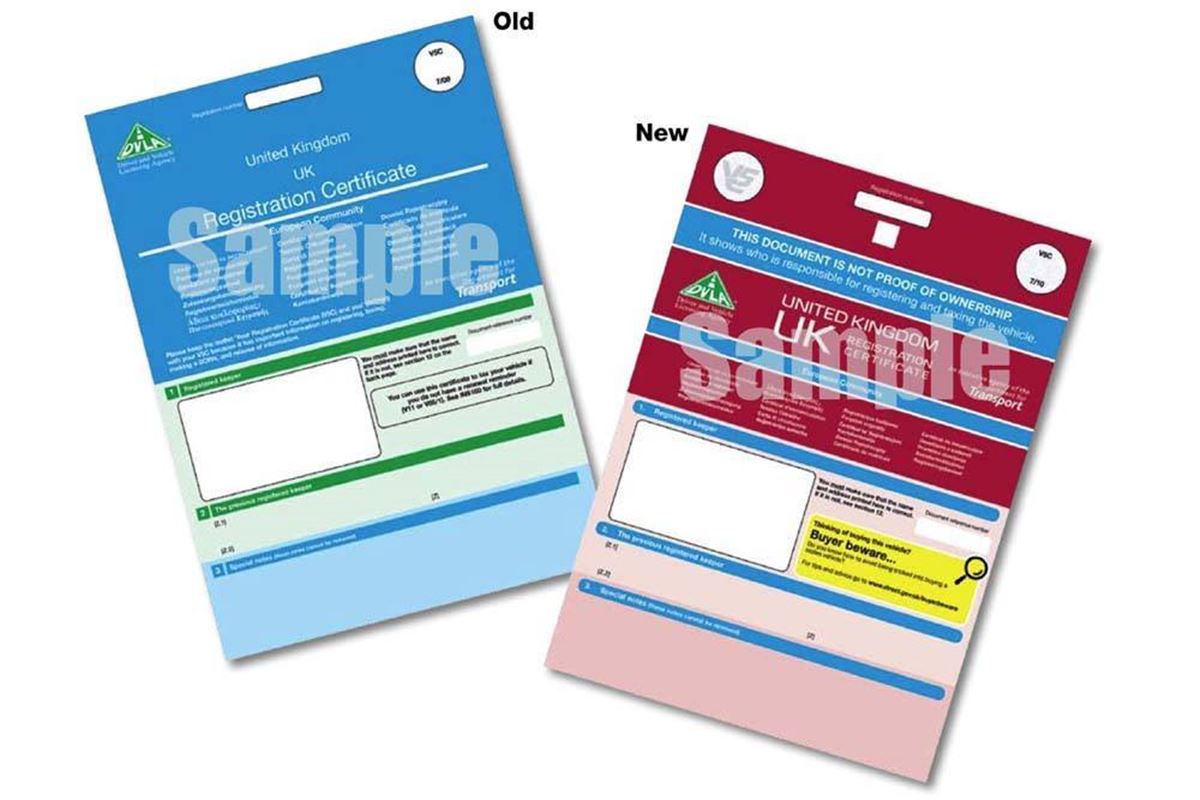 New V5C Registration Document To Stop Cloning Motoring News Honest John