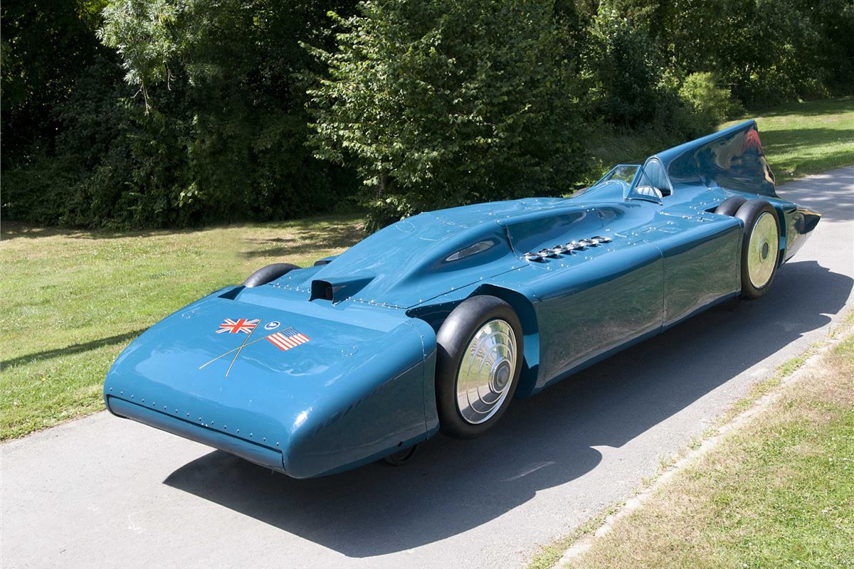 Bluebird V on display at Beaulieu | | Honest John